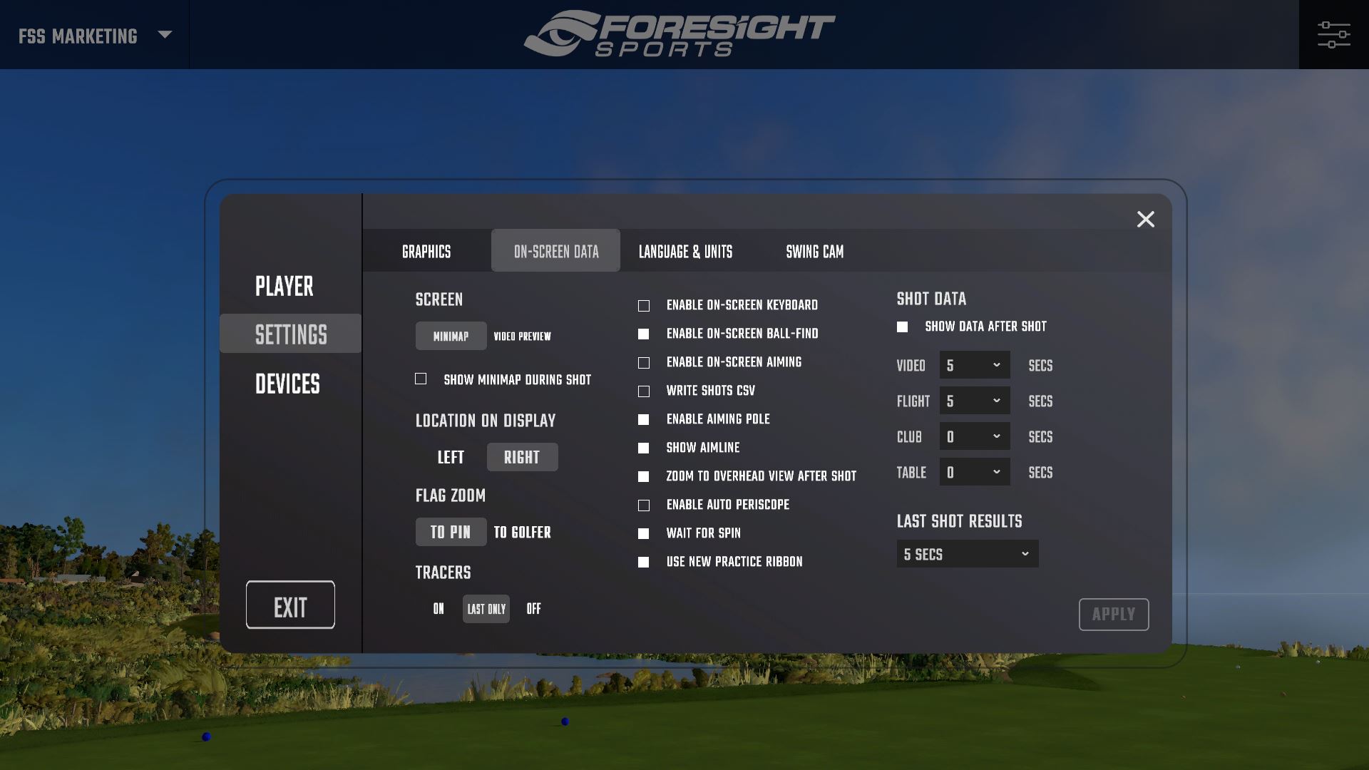 FSX 2020 User Manual | Foresight Sports